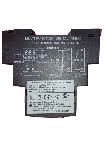 GIC V0DDTS DIN Rail Digital Multifunction Timer | Price