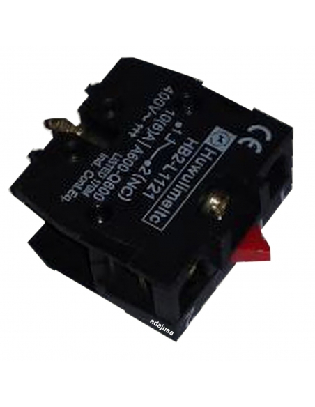 Contacto cerrado pulsador emergencia fondo caja NC ADAJUSA