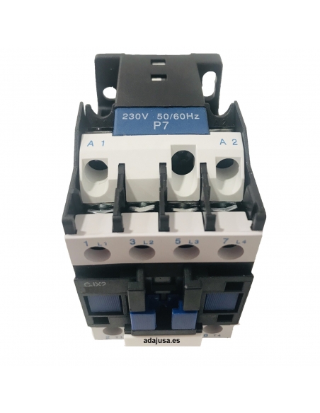 Contactor tetrapolar 4 polos 40A CJX2-25004 | ADAJUSA | precio