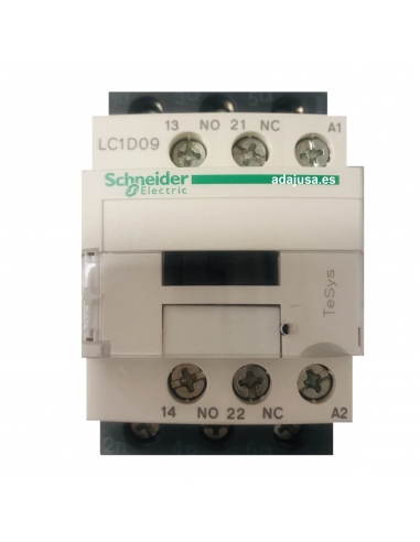 Schneider contactor 3 polos trifásico LC1D09BD 9A 24Vdc ADAJUSA
