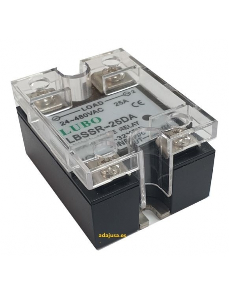 Relé estado sólido SSR de 25A DC AC | ADAJUSA | precio