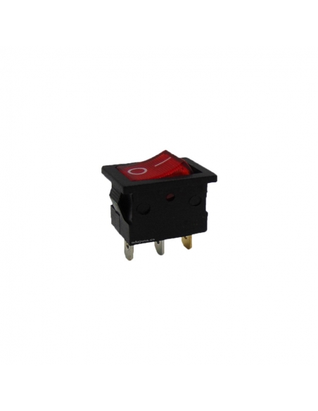 Recessed switch with red indicator light 6A-250V MINI-3 network ADAJUSA