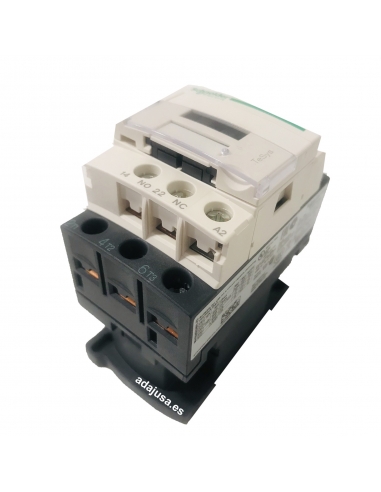 Schneider contactor 3 polos trifásico LC1D12B7 18A 24Vac ADAJUSA