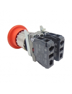 Pulsadores de parada de emergencia metálicos paro seta | ADAJUSA