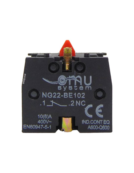 Contacto cerrado NC pulsador HB2 ZB2-BE102 | ADAJUSA | precio