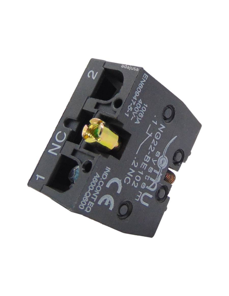 Contacto cerrado NC pulsador HB2 ZB2-BE102 | ADAJUSA | precio