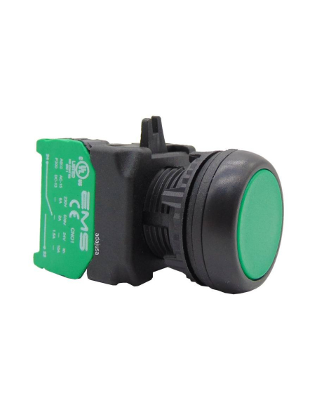 Green push button OPFB0200 contact NO EMS | ADAJUSA : price