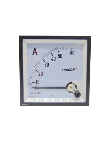 Ammeter direct measurement 50 A 96x96mm 96x96mm moving coil instrument ...