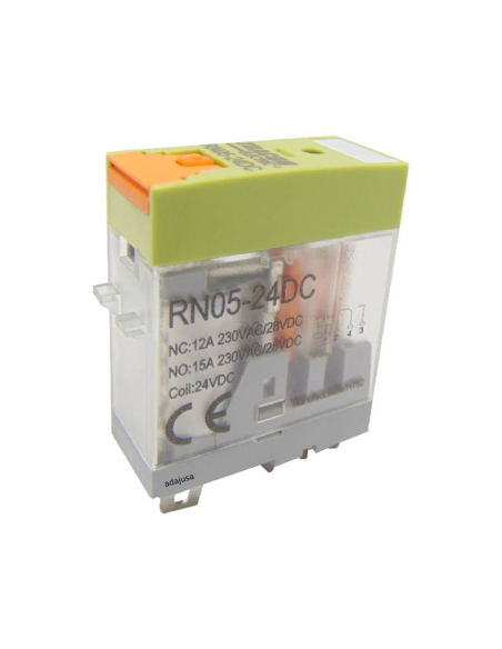 Miniature relay 1 contact 24Vdc 12A RN05-24DC | ADAJUSA | price