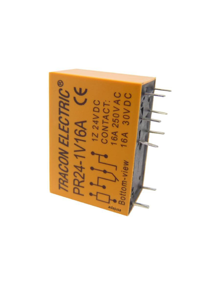 Miniature relay 2 contacts 24Vdc 5A PR24-2V | ADAJUSA : price
