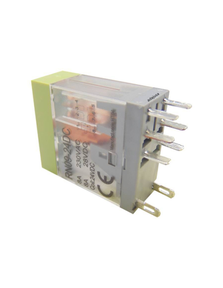 Miniature relay 2 contacts 230Vac 8A RN09-230AC | ADAJUSA : price