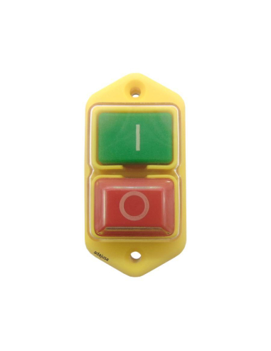 Pulsador de seguridad marcha-paro empotrable bobina 230V SSTM-04 ...