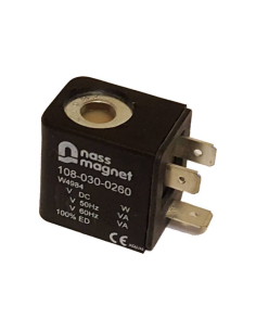 Coil for solenoid valve 24Vcc 8W Aignep | ADAJUSA