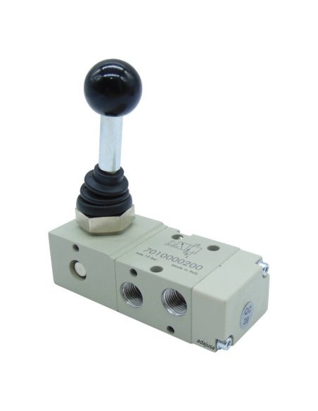 Pneumatic valve 1/4 3 ways 2 lever 90º monostable Metal Work | ADAJUSA | price