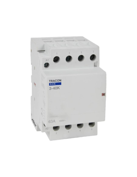 Modular contactor 4 Poles 230V SHK4-40V22 open and closed | ADAJUSA | price