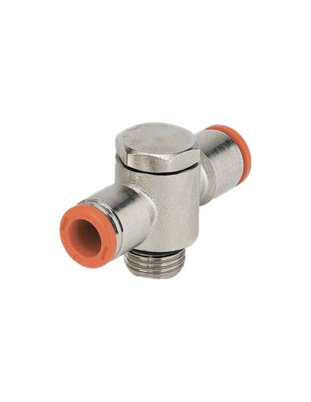 Double adjustable fitting M5 tube diameter 4mm - Metal Work | ADAJUSA