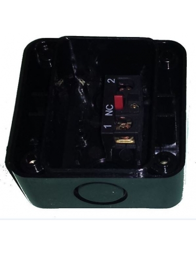 Contacto cerrado pulsador emergencia fondo caja NC ADAJUSA