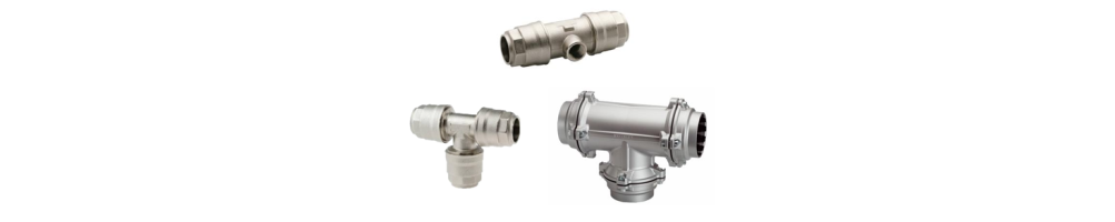 "T" union fittings for compressed air installations Aignep | ADAJUSA
