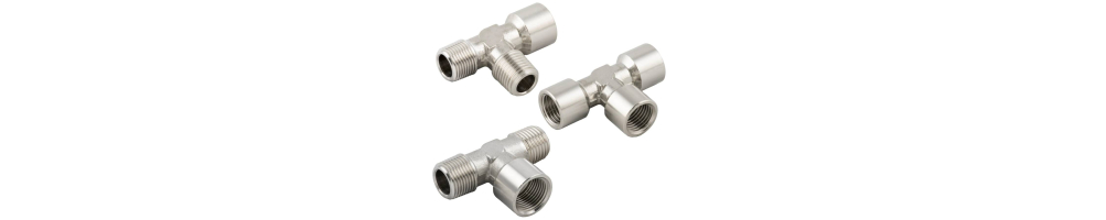 Wide variety of T Fittings with female threads in AISI 316L STAINLESS ...