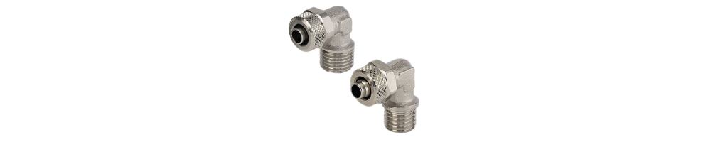 Cylindrical and conical male instantaneous swivel elbow Fittings for ...